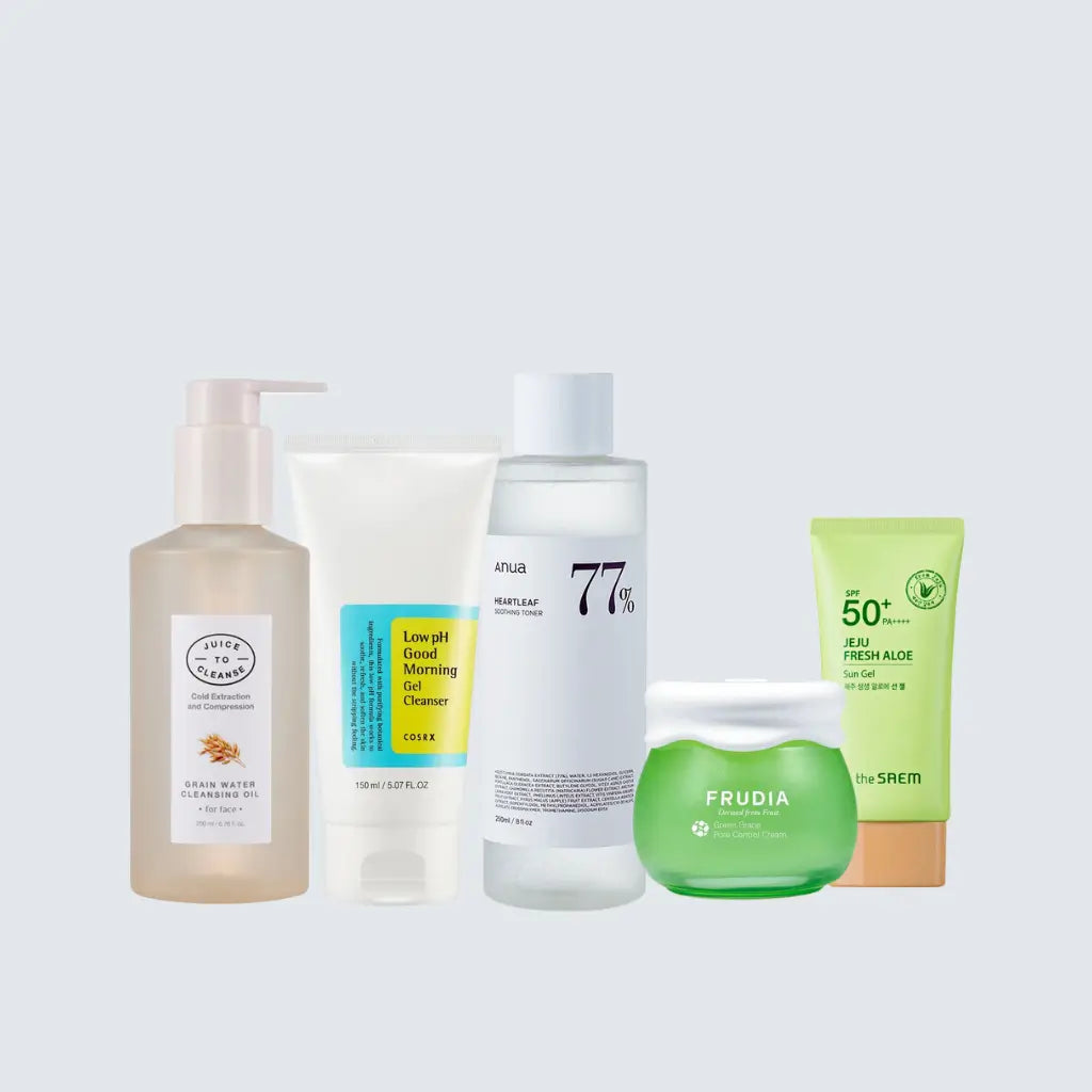 5 Step Routine Pelle Grassa | Skincare Coreana – Baqueen Beauty Shop